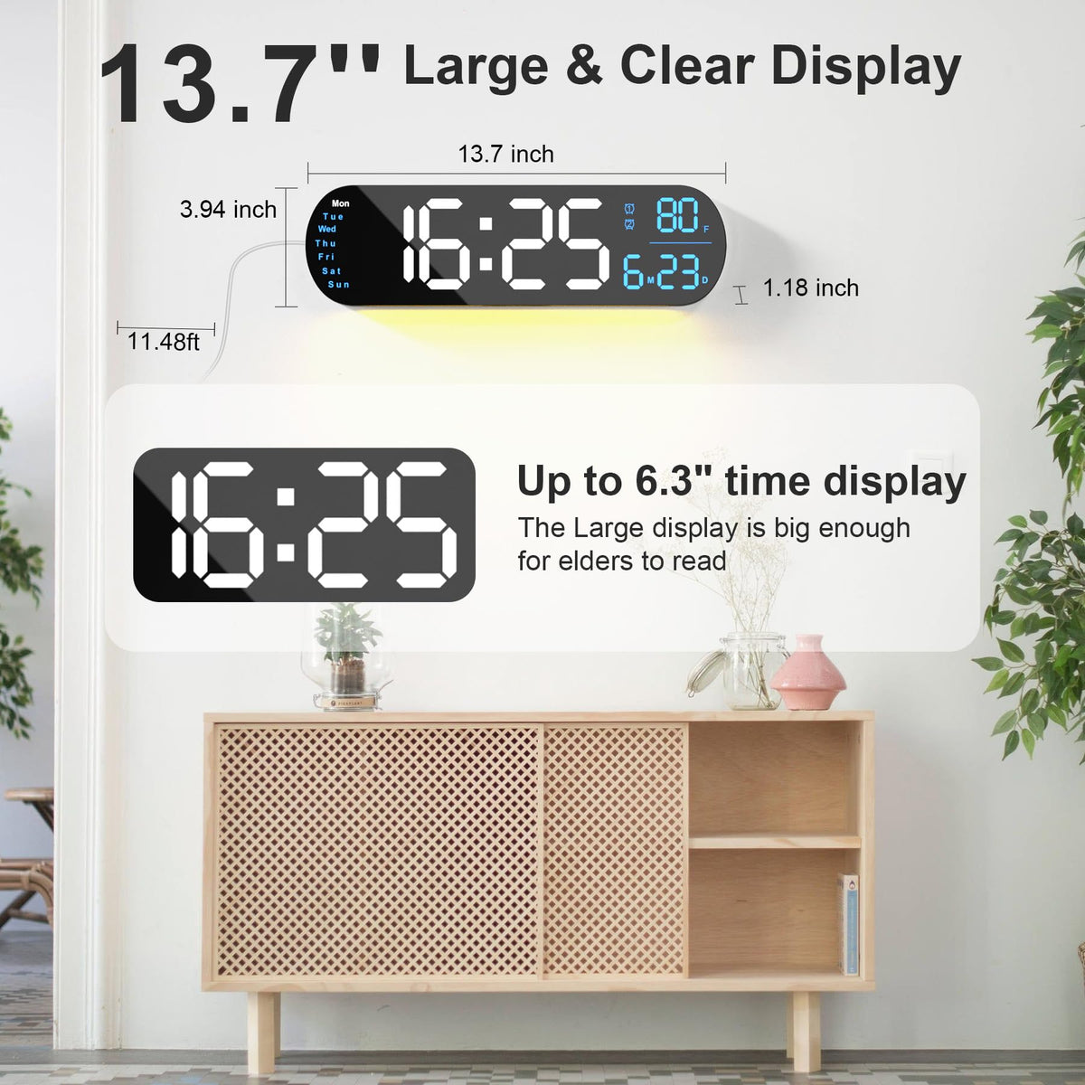 Multi Functional LED Display Clock – ailsion