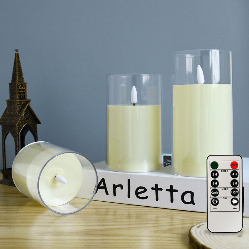 🕯️3D Glass Realistic LED Light – ailsion