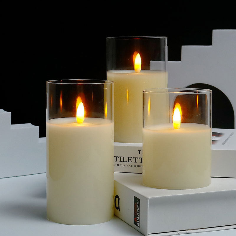 🕯️3D Glass Realistic LED Light – ailsion