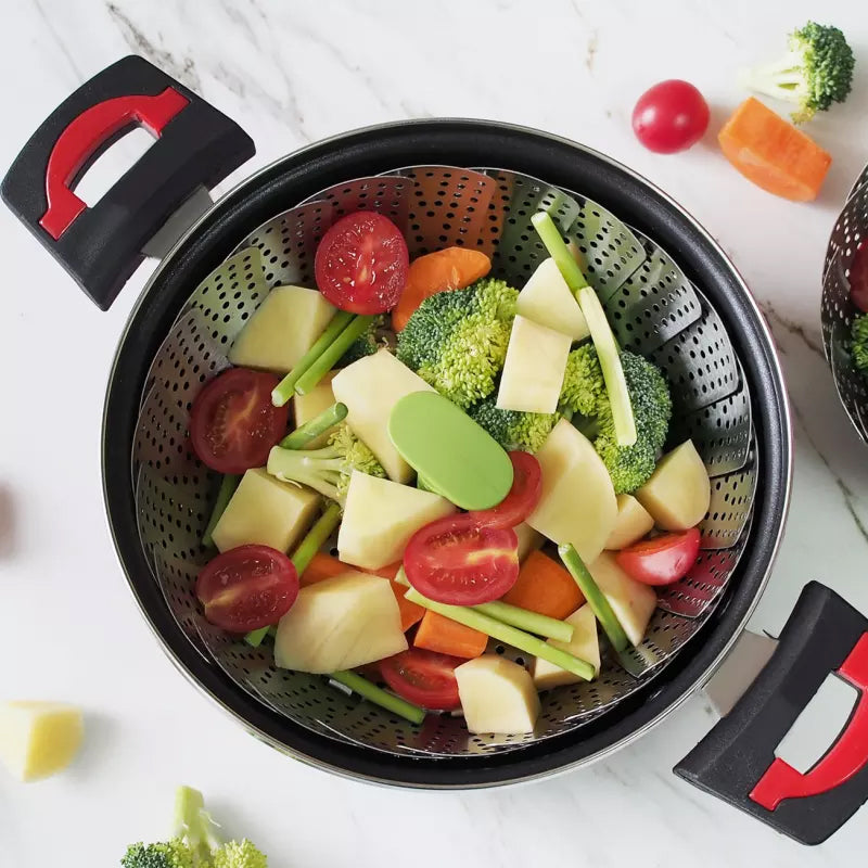 🍱Flower-shaped Steel Folding Steamer – ailsion