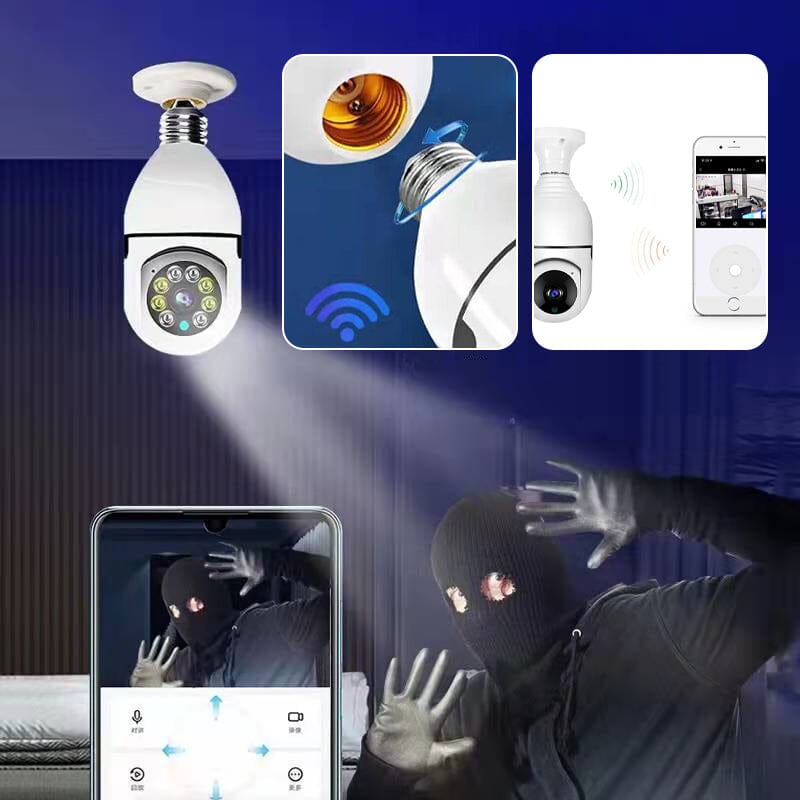 Wireless Wifi Light Bulb Camera Security Camera – ailsion