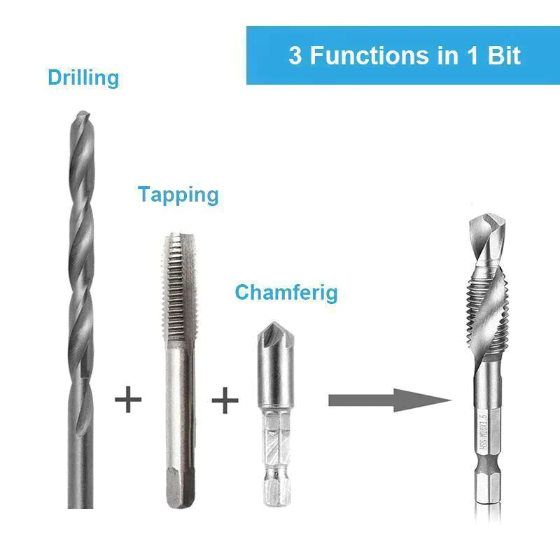 Metric Tap Drill Bits 6PCS (M3 - M10) – ailsion