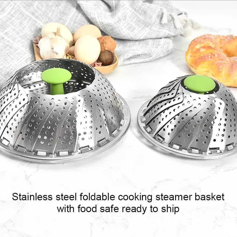 🍱Flower-shaped Steel Folding Steamer – ailsion
