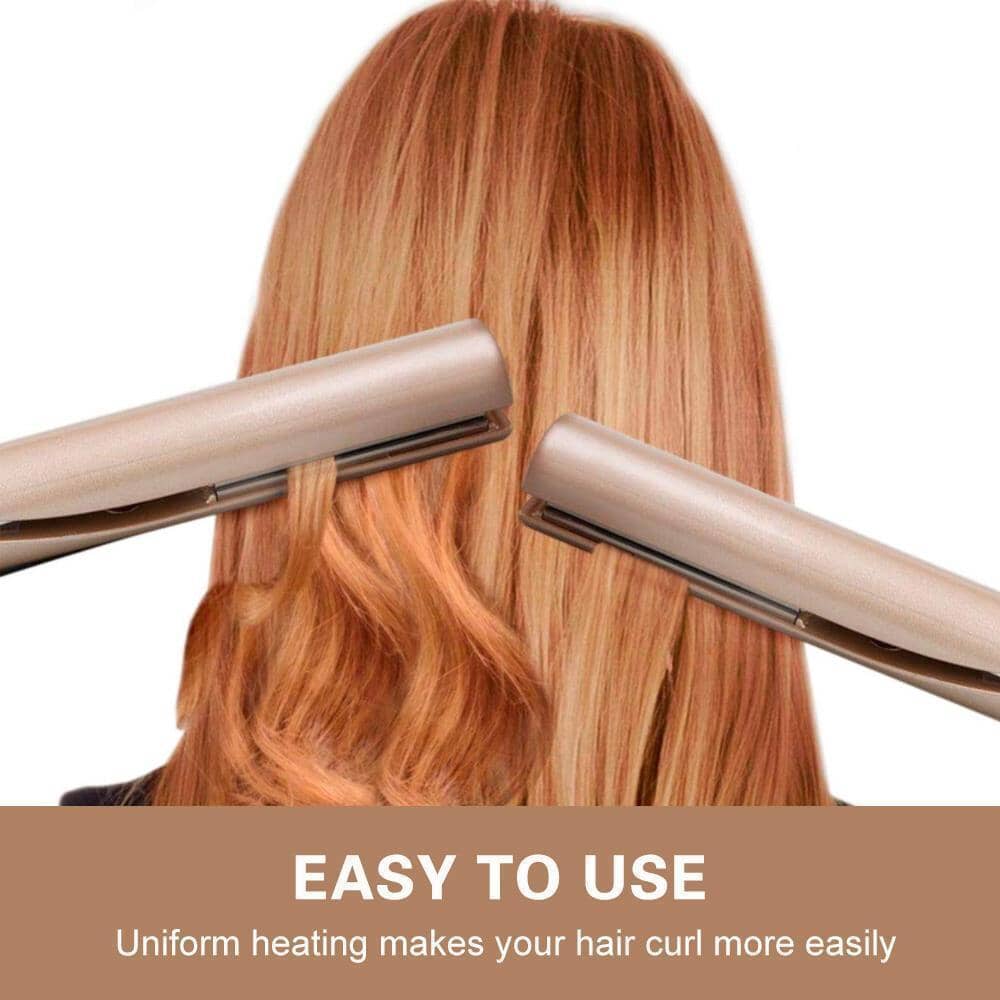 2-in-1 Hair Straightener Spiral Wave Curler – ailsion