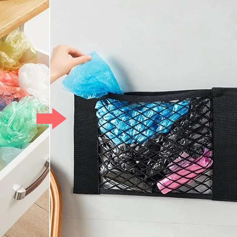 Plastic Bag Storage Mesh Bag (With adhesive tape) – ailsion
